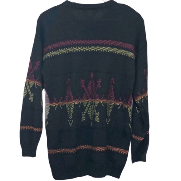 Pasta | Sweaters | Vintage Oversized Dad Black Color Block Striped ...